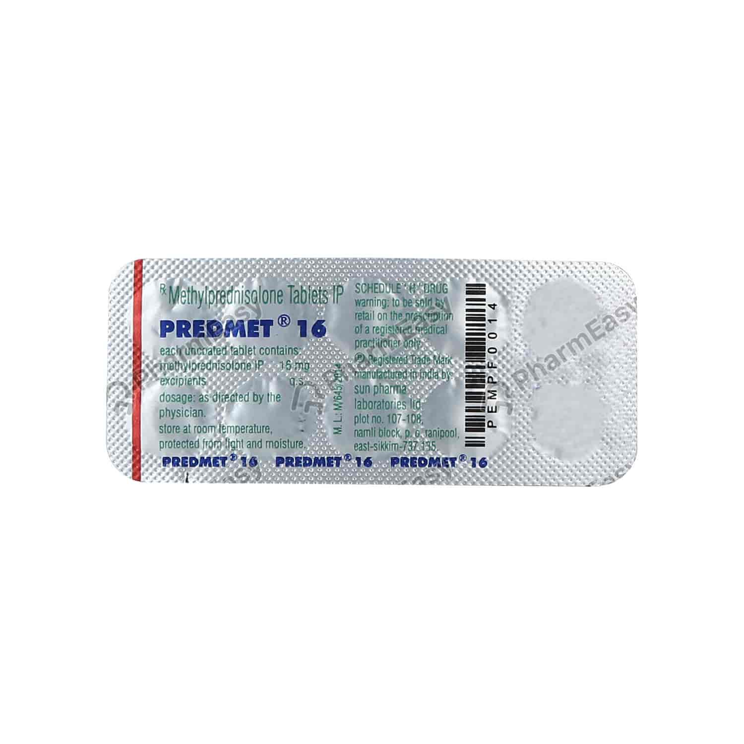 Predmet 16mg Tab - Uses, Side Effects, Dosage, Composition & Price ...