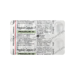 Pregalin 50 MG Capsule (10) - Uses, Side Effects, Dosage, Composition ...