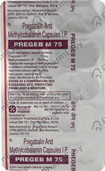 Pregeb M 75mg Strip Of 10 Capsules: Uses, Side Effects, Price & Dosage ...