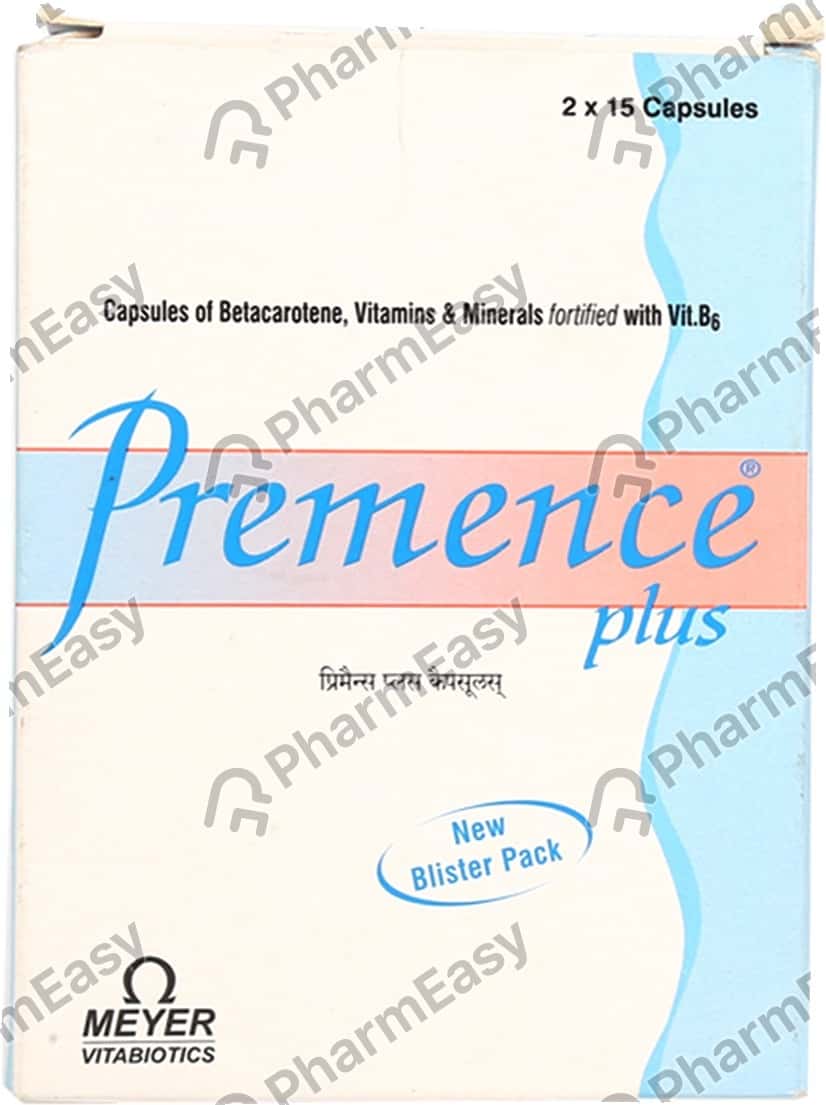 Buy Premence Plus Strip Of 15 Capsules Online at Flat 15% OFF | PharmEasy
