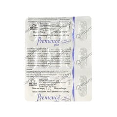 Buy Premence Plus Strip Of 15 Capsules Online at Flat 18% OFF* | PharmEasy