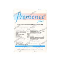 Buy Premence Plus Strip Of 15 Capsules Online at Flat 18% OFF* | PharmEasy