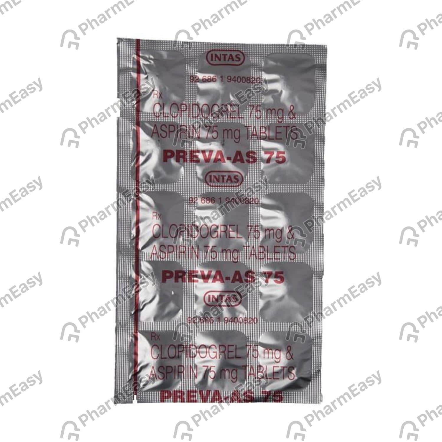 Preva As 75mg Strip Of 10 Tablets: Uses, Side Effects, Price & Dosage ...