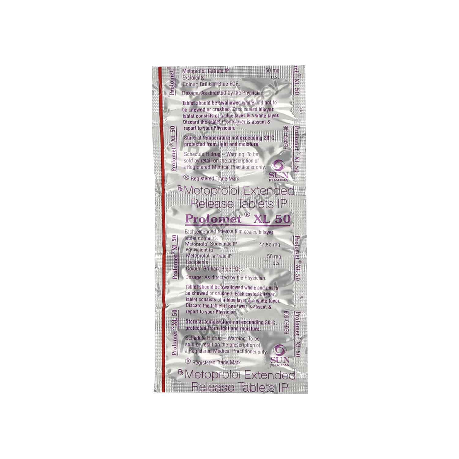 Prolomet Xl 50mg Tab 10'S - Uses, Side Effects, Dosage, Composition ...