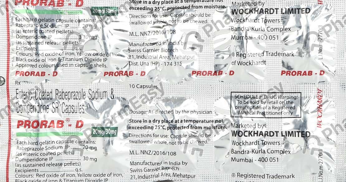 Prorab D Capsule: Uses, Side Effects, Price & Dosage | PharmEasy