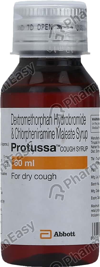Protussa Bottle Of 60ml Syrup: Uses, Side Effects, Price & Dosage ...
