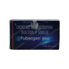Pubergen 5000 IU Injection (1) - Uses, Side Effects, Dosage ...