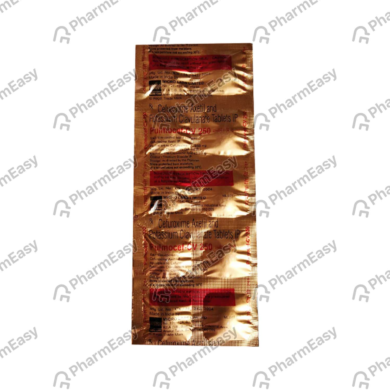 Pulmocef Cv 250mg Strip Of 4 Tablets: Uses, Side Effects, Price ...