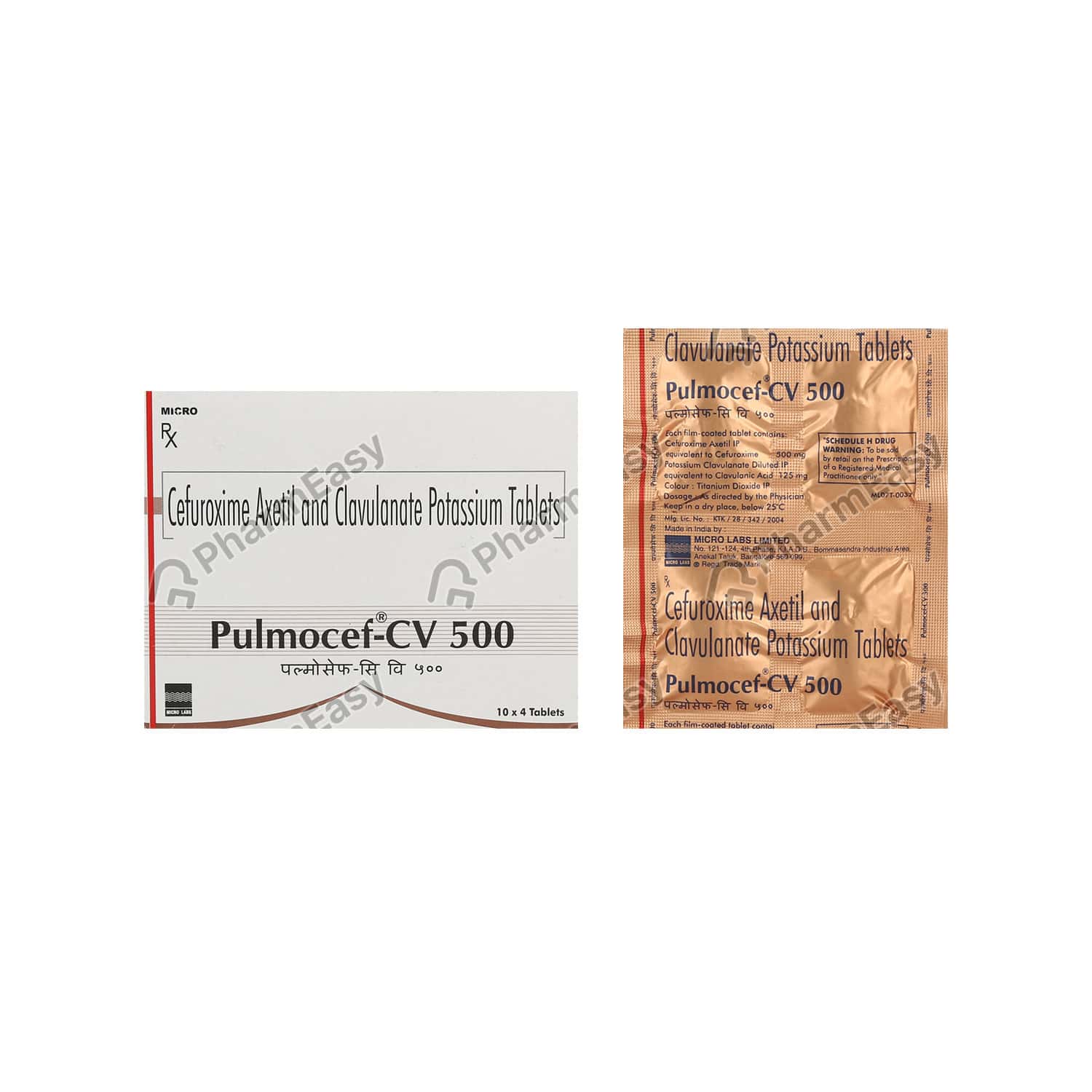 Pulmocef Cv 500mg Strip Of 4 Tablets - Uses, Side Effects, Dosage ...