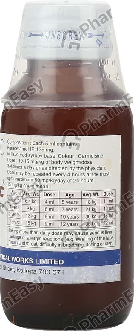 Pyrigesic 125 MG/5ML Syrup (60): Uses, Side Effects, Price & Dosage ...