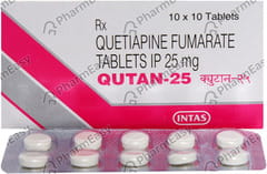 Qutan 25 MG Tablet (10): Uses, Side Effects, Price & Dosage | PharmEasy