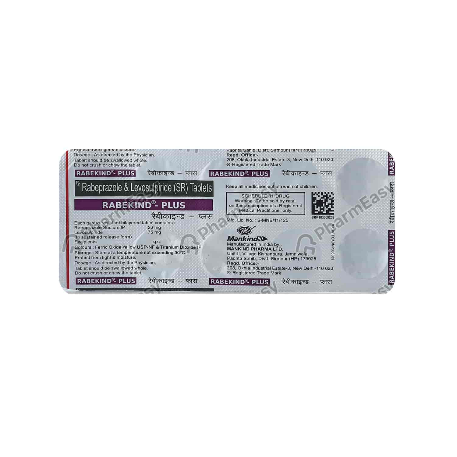 Rabekind Plus Tablet - Uses, Side Effects, Dosage, Composition & Price ...