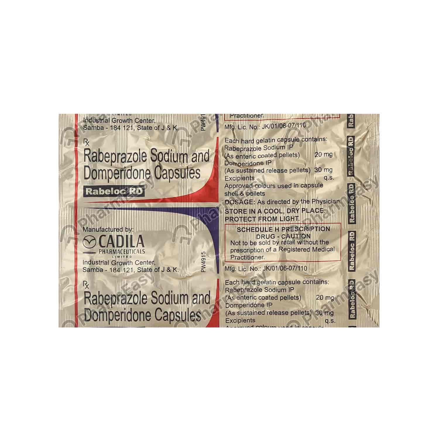 Rabeloc Rd Cap - Uses, Side Effects, Dosage, Composition & Price ...