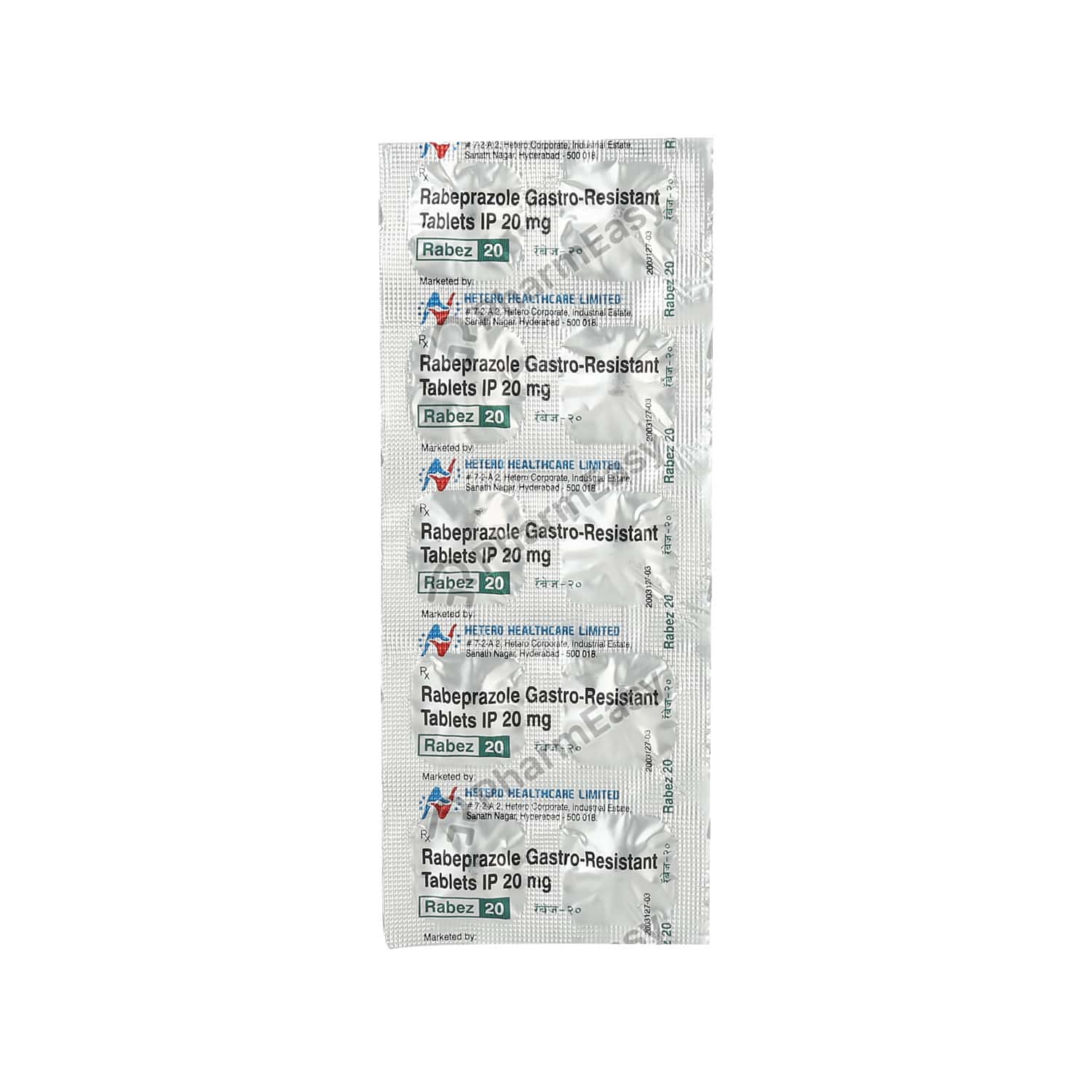 Rabez 20 MG Tablet (10) - Uses, Side Effects, Dosage, Composition ...