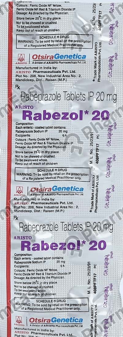 Rabimor 20 MG Tablet (10): Uses, Side Effects, Price & Dosage | PharmEasy