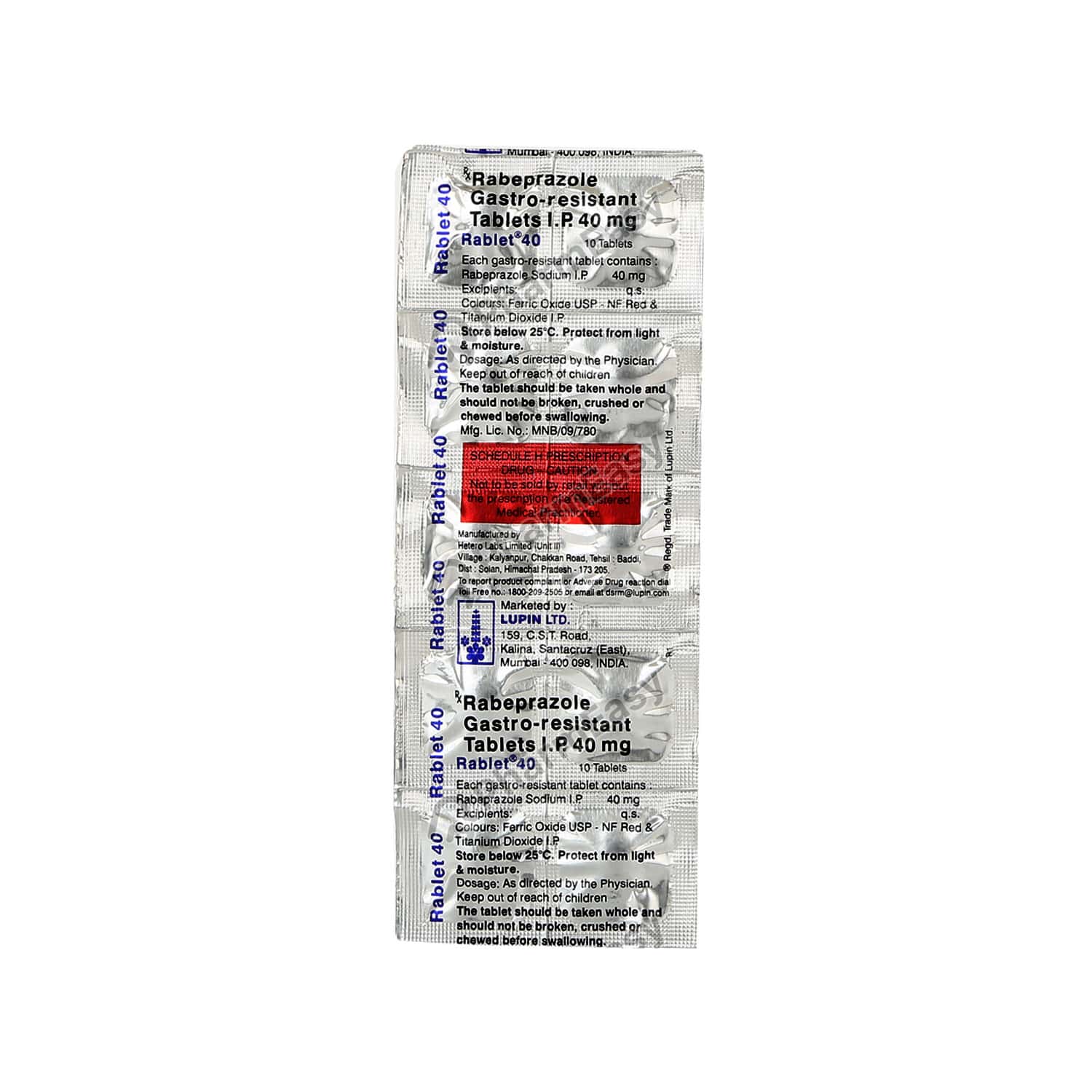 Rablet 40 MG Tablet (10): Uses, Side Effects, Price & Dosage | PharmEasy