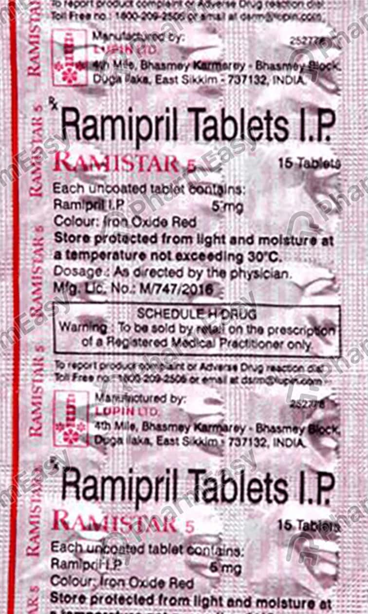 Buy Ramistar 5 MG Tablet (10) Online at Flat 18% OFF | PharmEasy