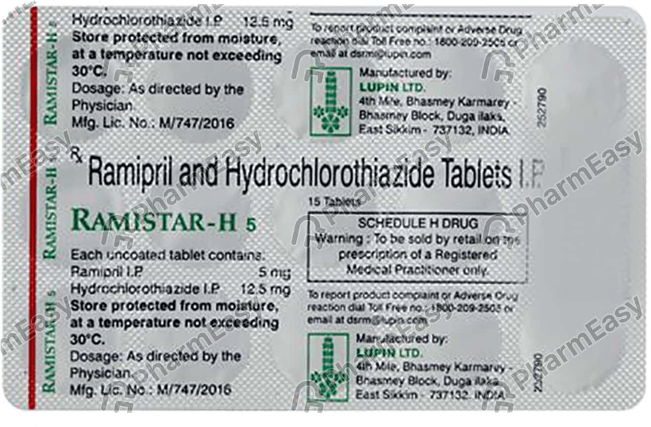 Buy Ramistar H 5mg Tablet Online at Flat 15% OFF | PharmEasy