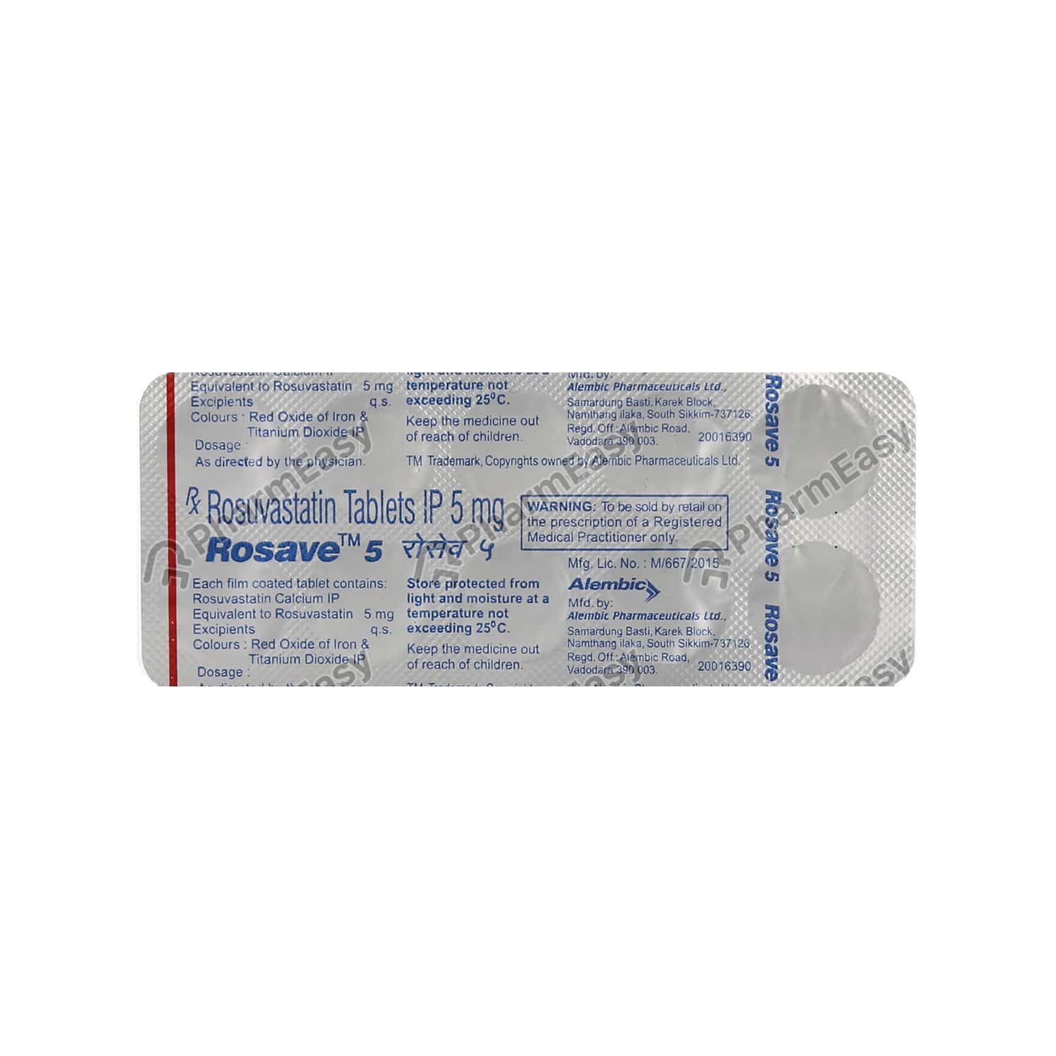 Rosave 5 MG Tablet (10) - Uses, Side Effects, Dosage, Composition ...