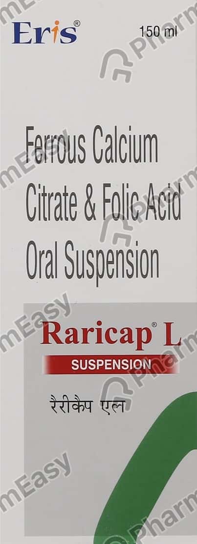 Raricap L Bottle Of 150ml Suspension: Uses, Side Effects, Price ...