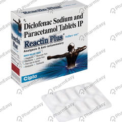 Reactin Plus (White Colour) Strip Of 10 Tablets: Uses, Side Effects ...