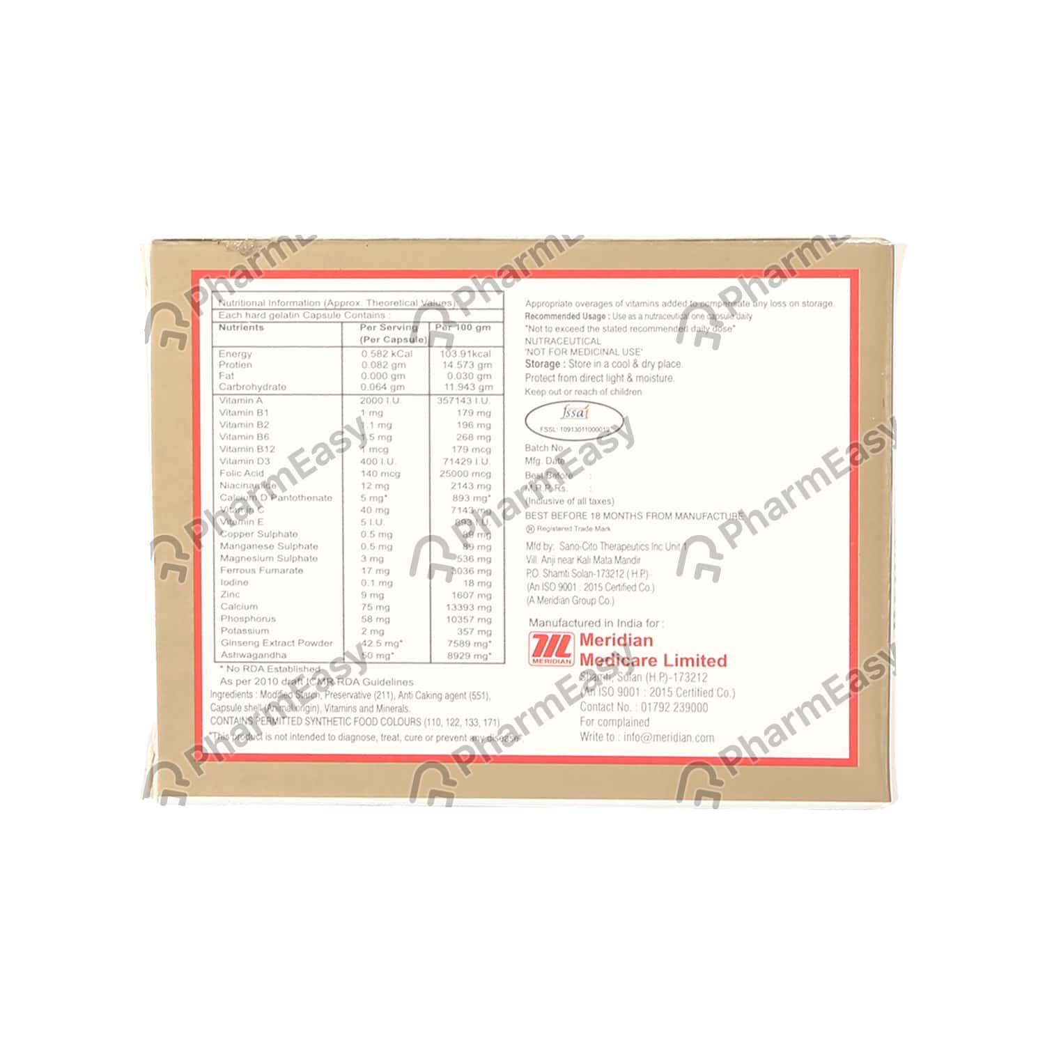 Buy Rejuvit Plus Capsule (10) Online at Flat 18% OFF* | PharmEasy