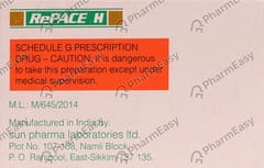 Repace H 50mg Strip Of 10 Tablets: Uses, Side Effects, Price & Dosage ...