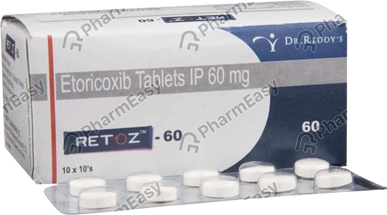 Retoz 60 MG Tablet (10): Uses, Side Effects, Price & Dosage | PharmEasy