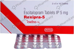 Rexipra 5 MG Tablet (10): Uses, Side Effects, Price & Dosage | PharmEasy