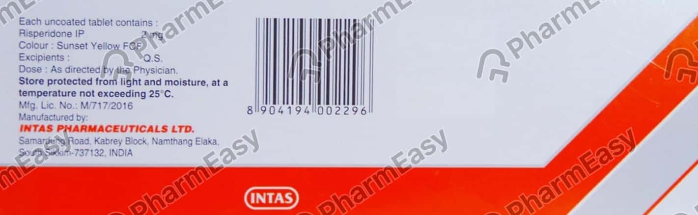 Risdone 2 MG Tablet (10): Uses, Side Effects, Price & Dosage | PharmEasy