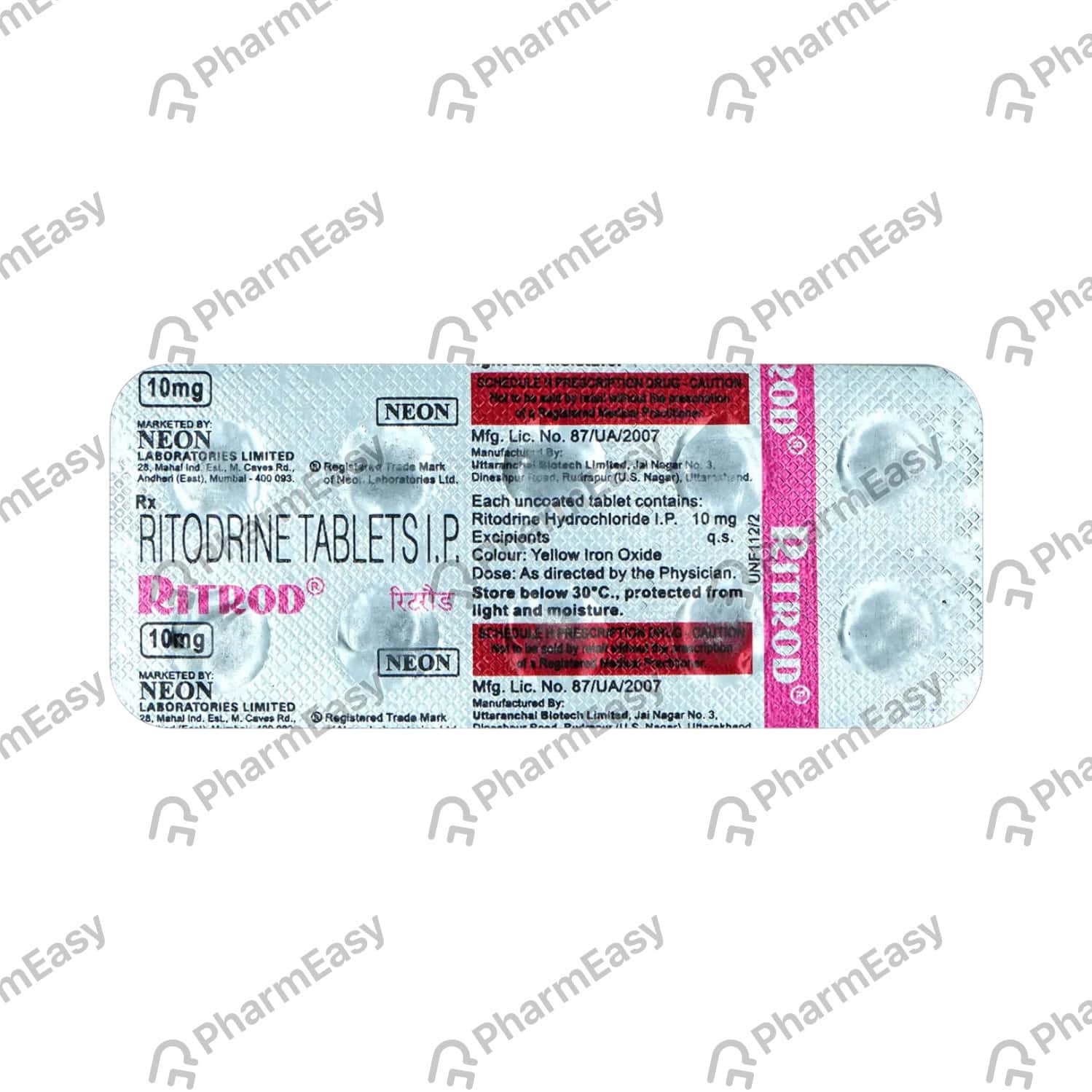 Ritrod 10 MG Tablet (10): Uses, Side Effects, Price & Dosage | PharmEasy
