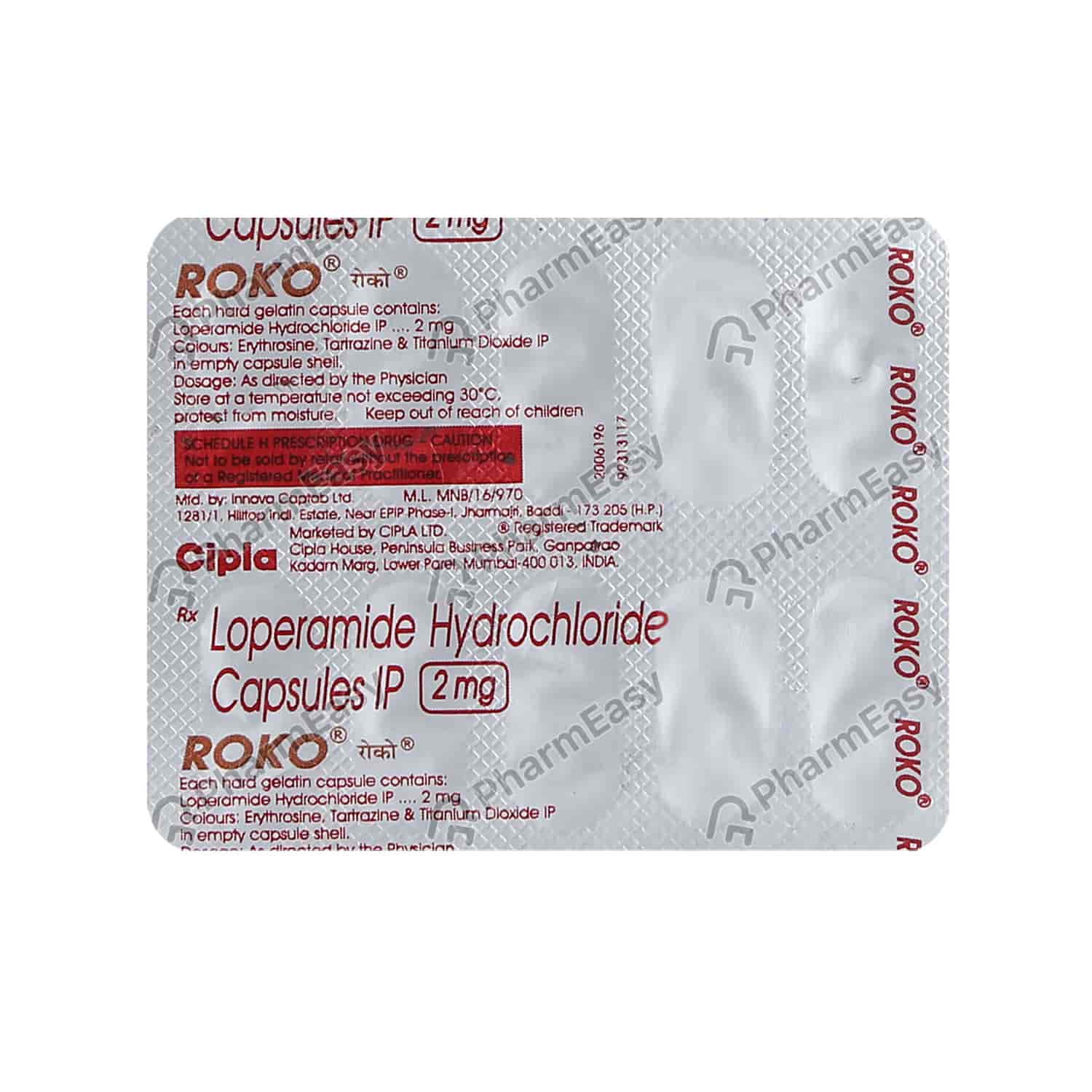 Buy Roko 2mg Capsule Online at flat 15% off | PharmEasy