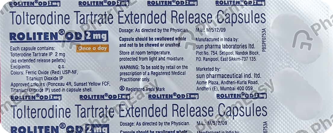 Roliten Er 2 MG Capsule (10): Uses, Side Effects, Price & Dosage | PharmEasy