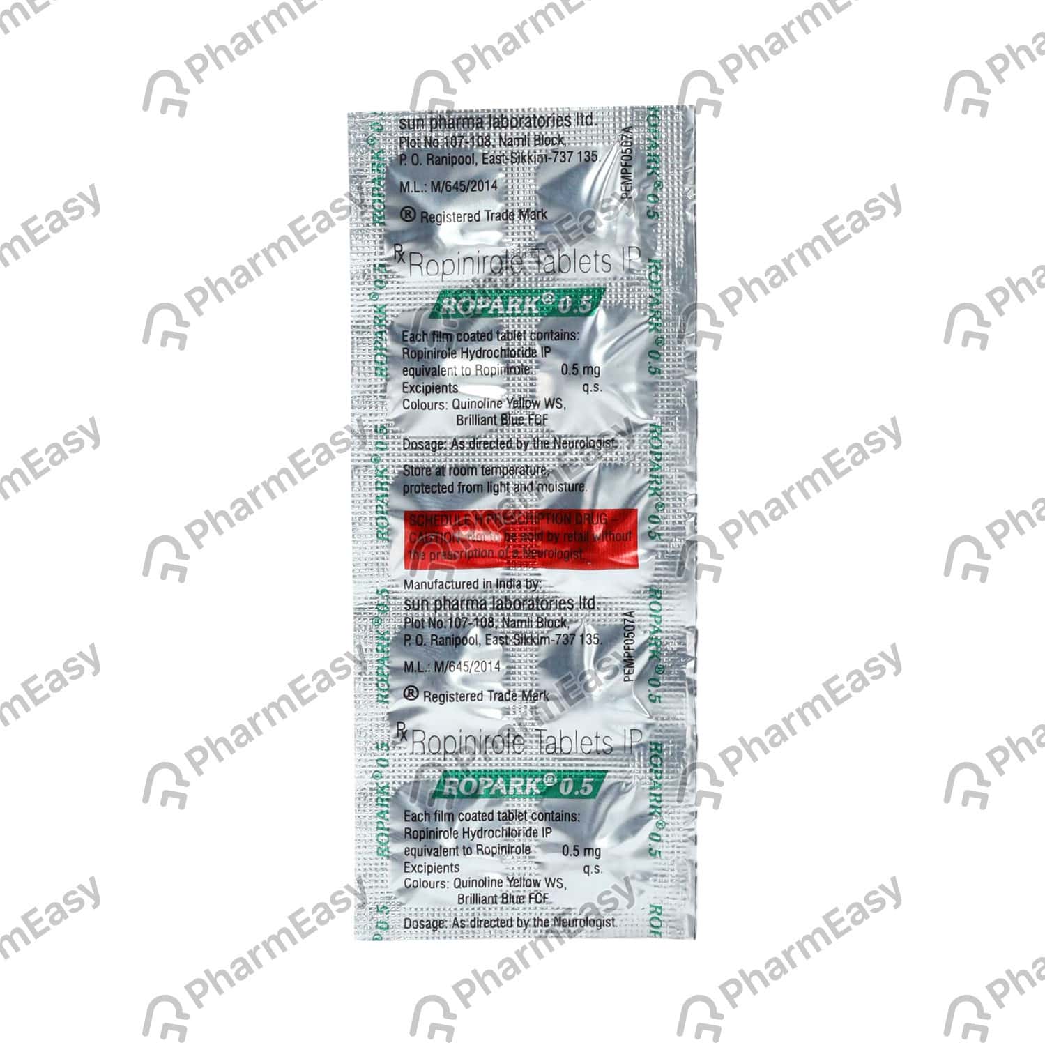 Ropark 0.5 MG Tablet (10): Uses, Side Effects, Price & Dosage | PharmEasy
