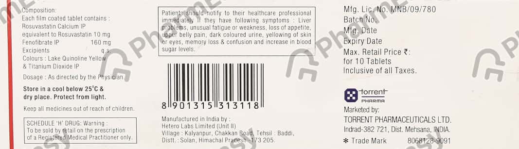 Rostar F Strip Of 10 Tablets: Uses, Side Effects, Price & Dosage ...