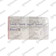 Rosuvas 40 MG Tablet (10) - Uses, Side Effects, Dosage, Composition ...