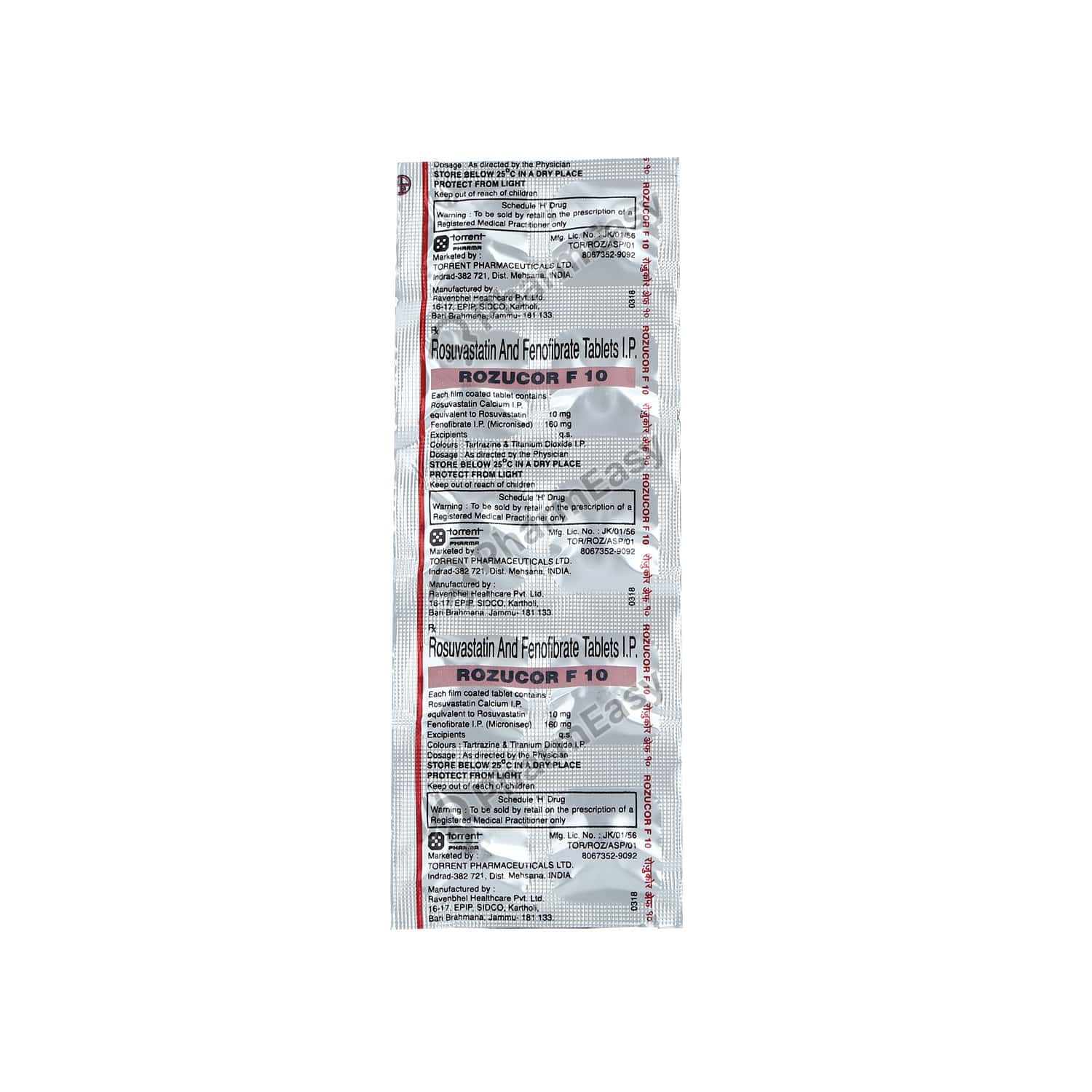 Buy Rozucor F 10mg Tablet Online at Flat 18% OFF* | PharmEasy