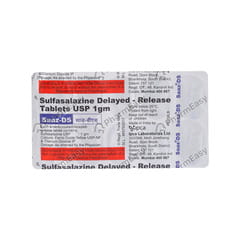 Saaz Ds 1 G Tablet (10) - Uses, Side Effects, Dosage, Composition ...
