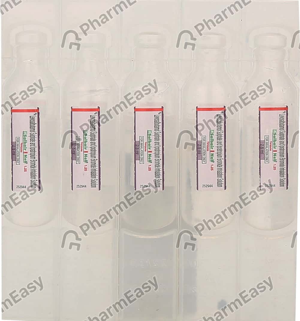 Buy Salbair I Neb 1.25mg Transpules Online at Flat 15% OFF | PharmEasy