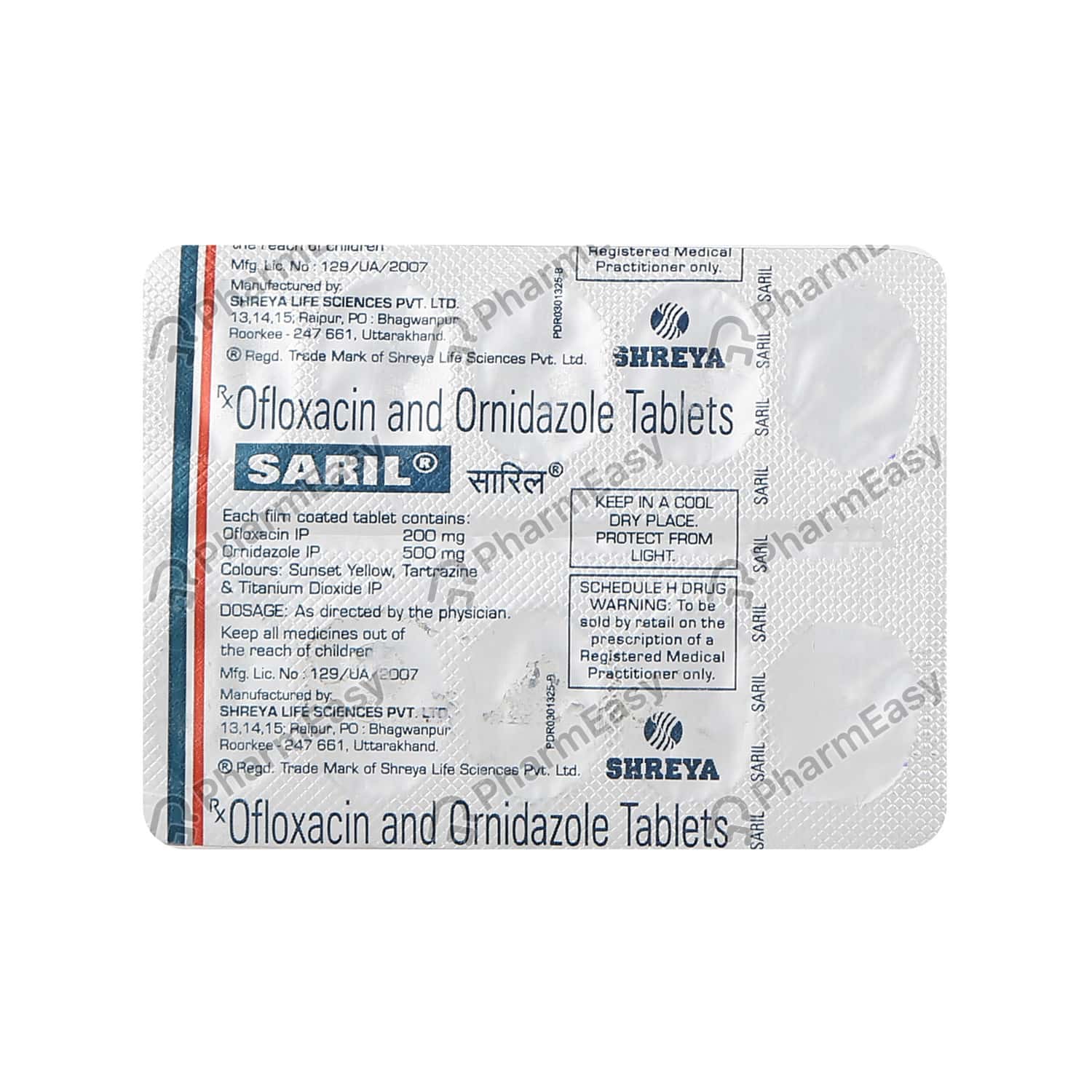 Saril Strip Of 10 Tablets - Uses, Side Effects, Dosage, Composition ...