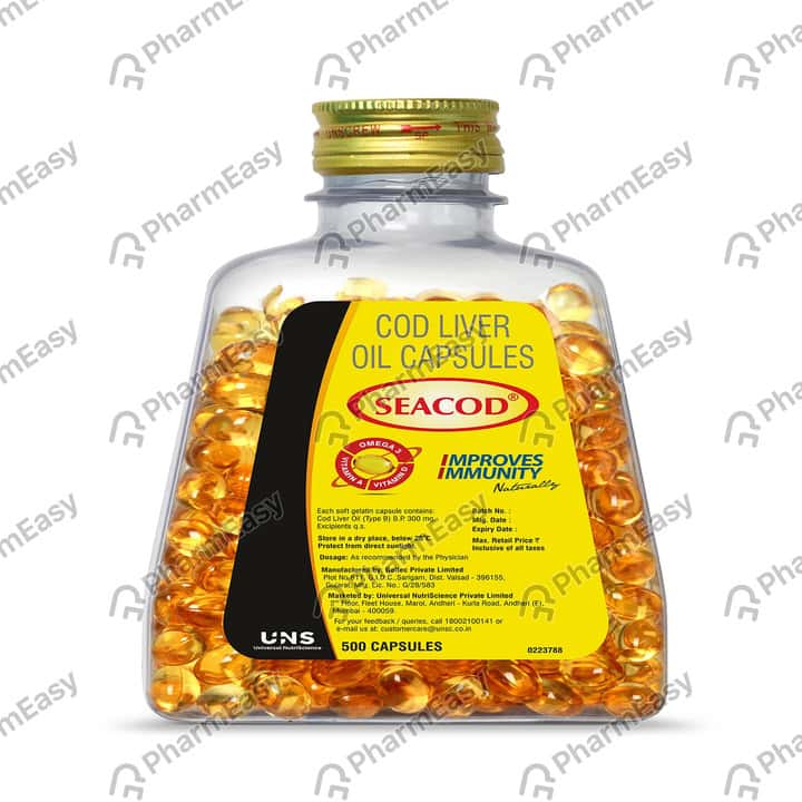 Buy SEACOD BOTTLE OF 500 CAPSULES Online & Get Upto 60% OFF at PharmEasy