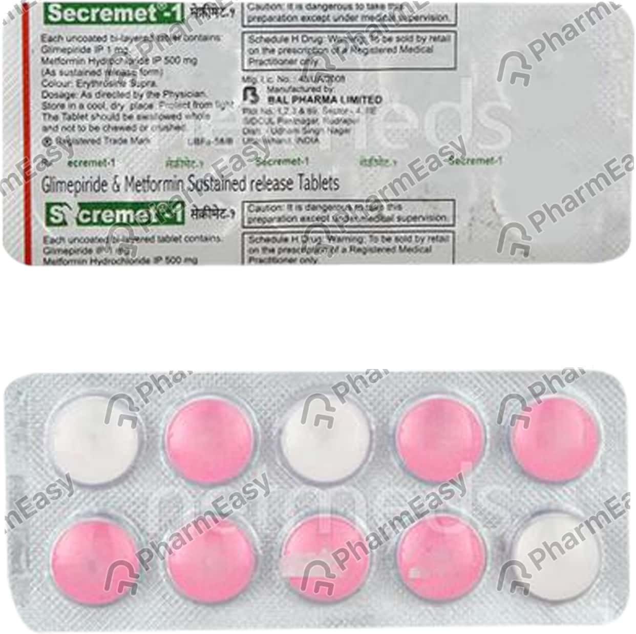 Secremet 1mg Strip Of 10 Tablets: Uses, Side Effects, Price & Dosage ...