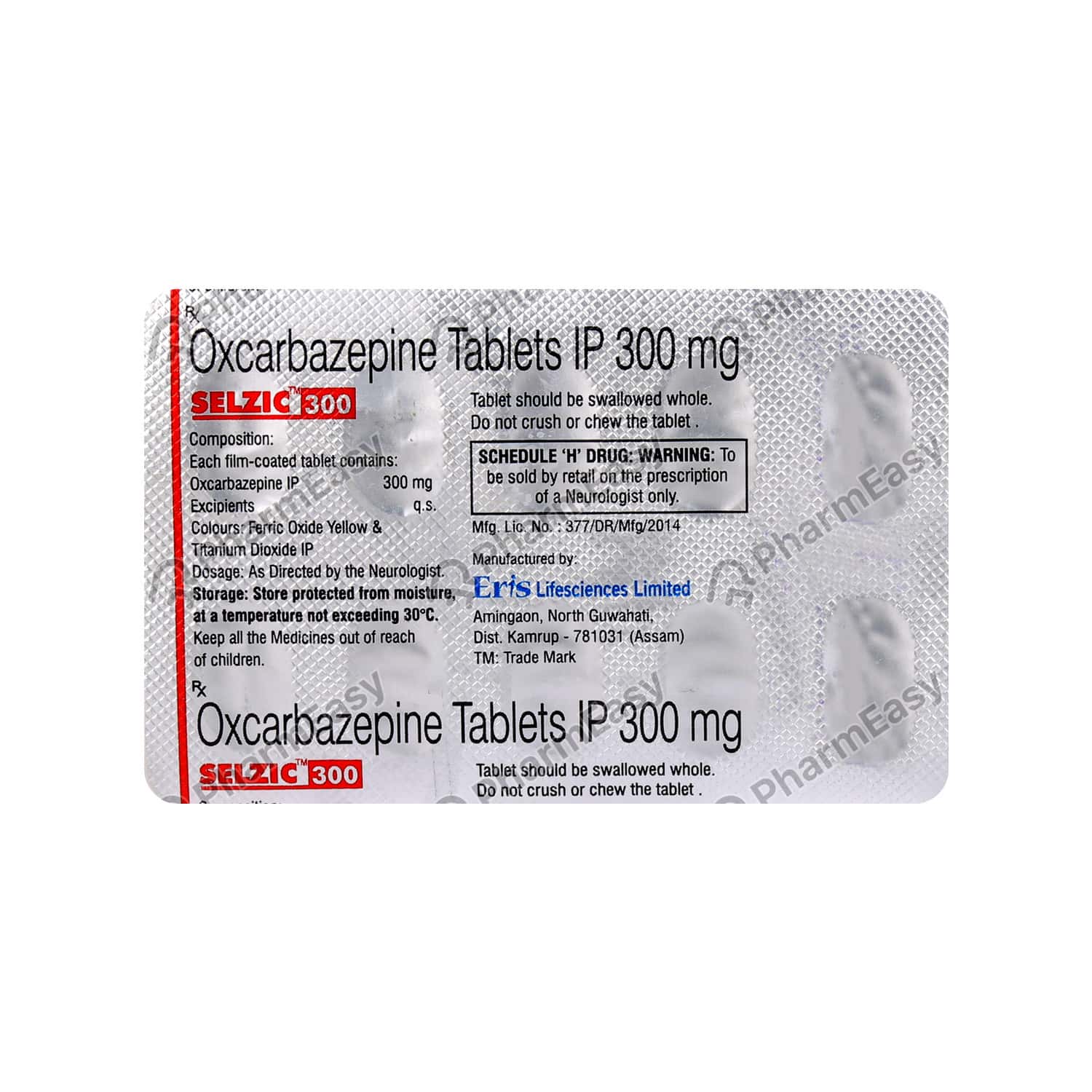 Buy Selzic 300 MG Tablet (10) Online at Flat 18% OFF* | PharmEasy
