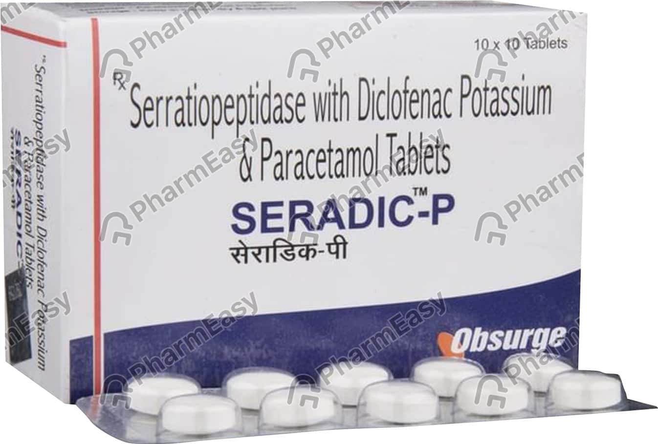 Seradic P Strip Of 10 Tablets: Uses, Side Effects, Price & Dosage ...