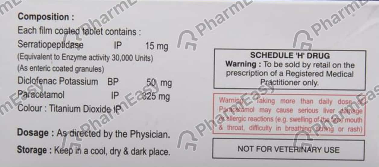 Seradic P Strip Of 10 Tablets: Uses, Side Effects, Price & Dosage ...