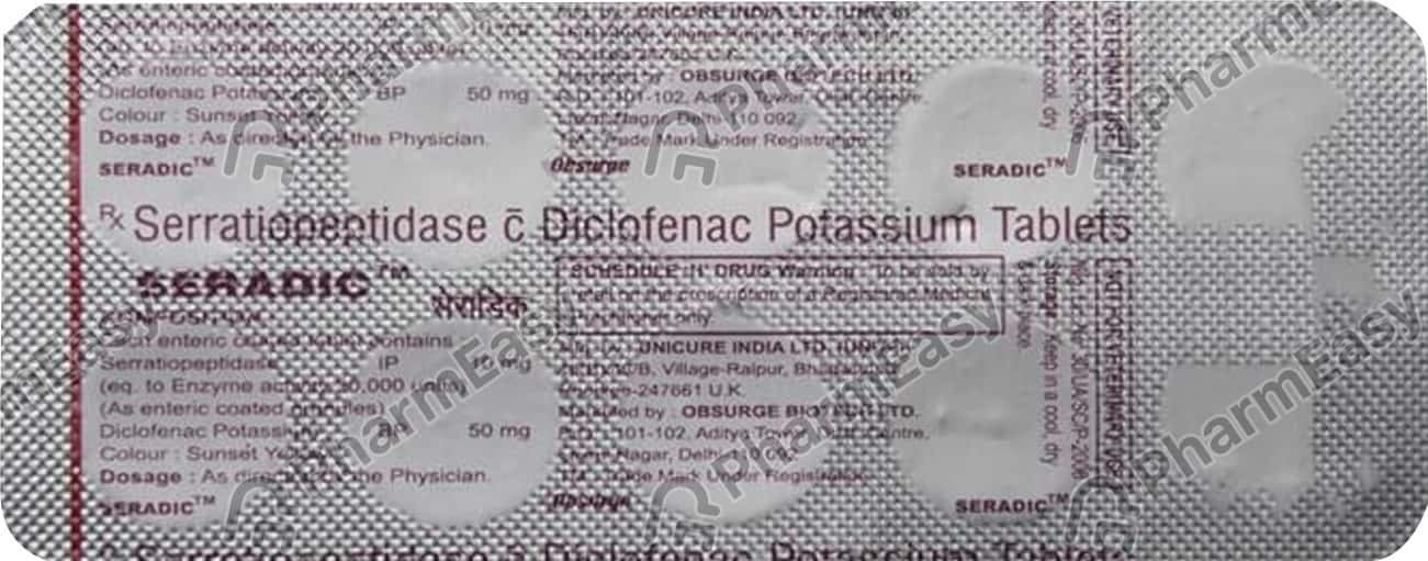 Seradic P Strip Of 10 Tablets: Uses, Side Effects, Price & Dosage ...
