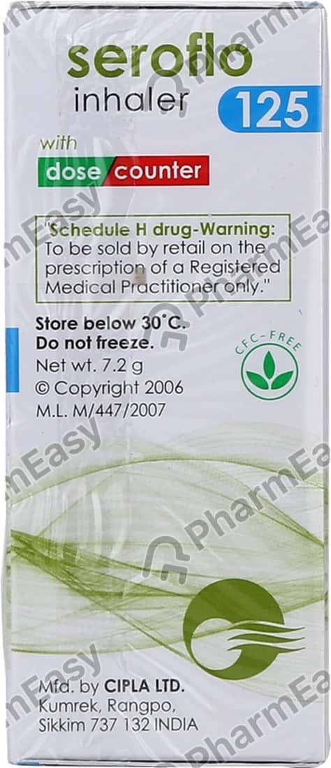 Seroflo 125mcg Box Of 120md Inhaler: Uses, Side Effects, Price, Dosage ...