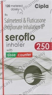 Seroflo 250mcg Box Of 120md Inhaler: Uses, Side Effects, Price & Dosage ...
