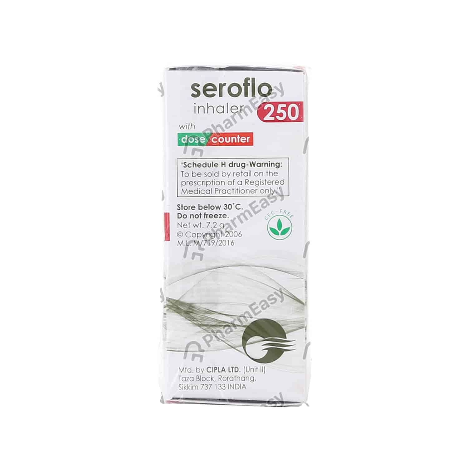 Buy Seroflo 250mcg Inhaler 120md Online at flat 15% off | PharmEasy
