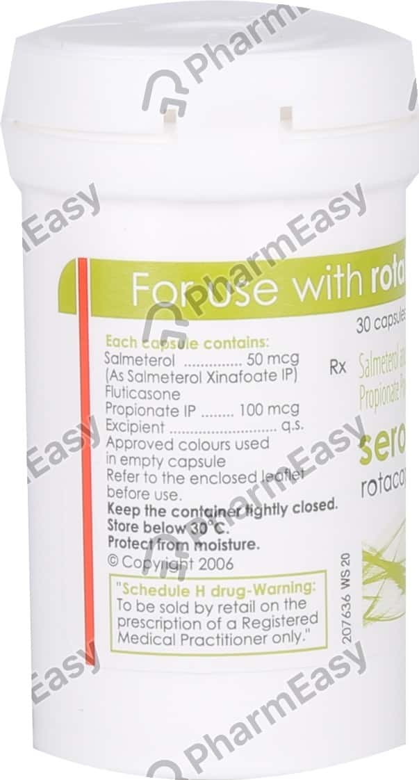 Seroflo 100mcg Box Of 30 Rotacaps: Uses, Side Effects, Price & Dosage ...
